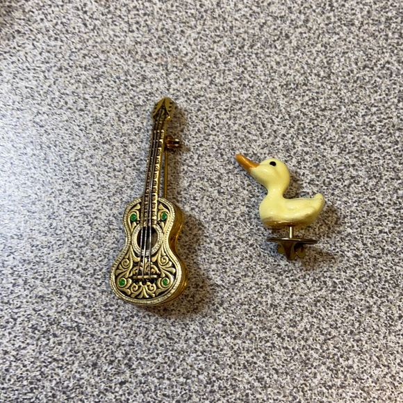 Jewelry | Authentic Vintage Banjo And Duck Pin Set | Poshmark